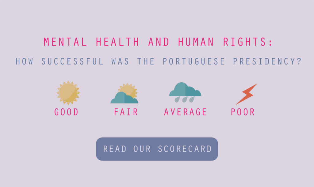 Scorecard scale of appreciation_social - Mental Health Europe