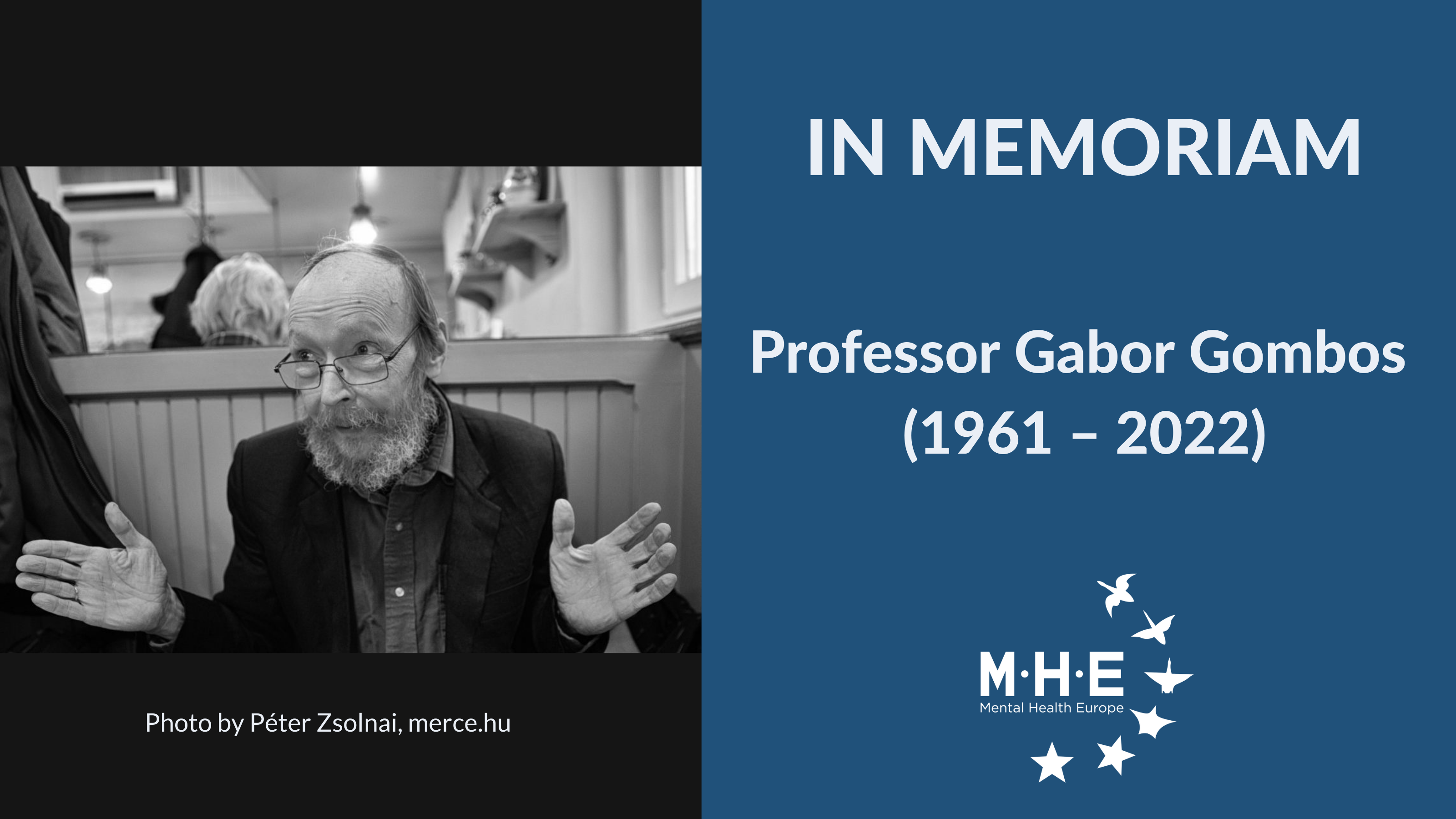 In Memoriam Gabor Gombos (1961 – 2022) - Mental Health Europe