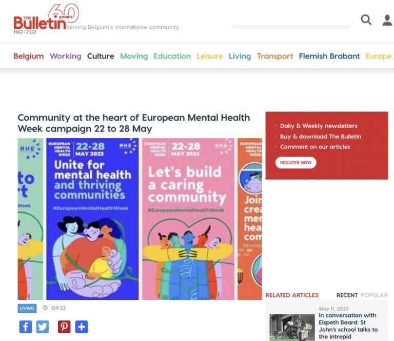The Bulletin: Community at the heart of European Mental Health Week ...