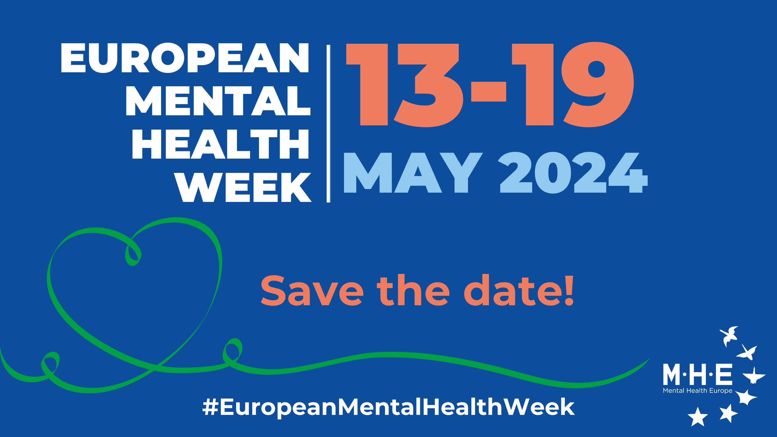 Save the date: European Mental Health Week, 13 – 19 May 2024