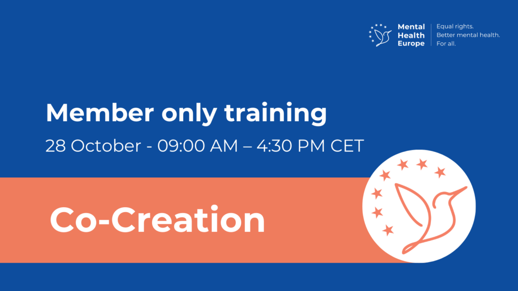 Member Only Co-Creation Training - Mental Health Europe