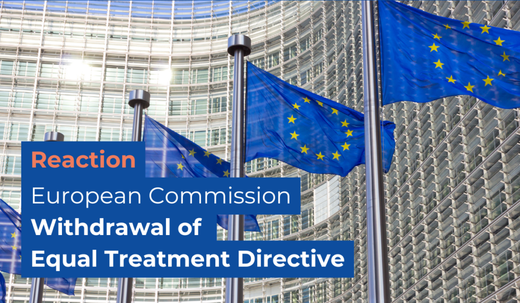 MHE Reaction Equality Directive - Mental Health Europe